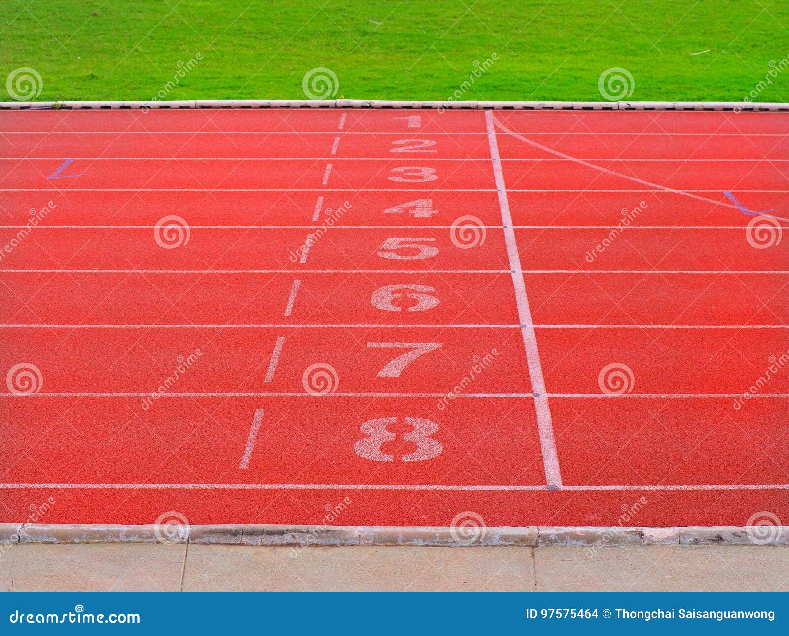 Starting Point and Finish Line Stock Photo - Image of field, numbers ...