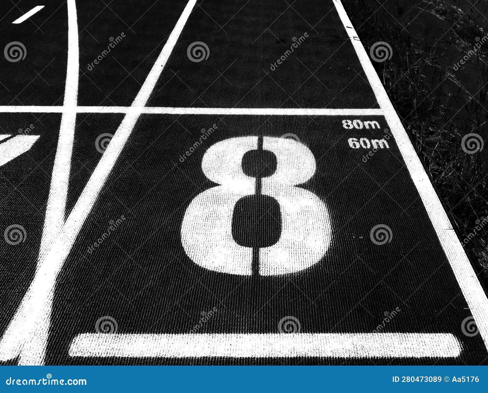 The Starting Point of the Runway at Stadium 8, the Track and Field is a ...