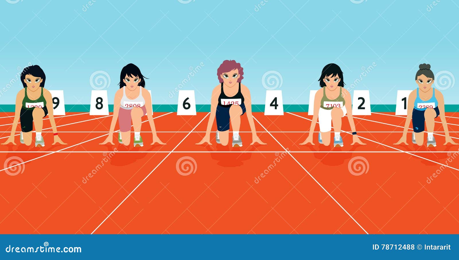 Starting points stock vector. Illustration of speed, sport - 78712488