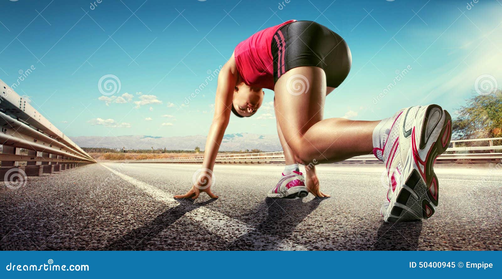 Starting runner stock image. Image of athletic, action - 50400945