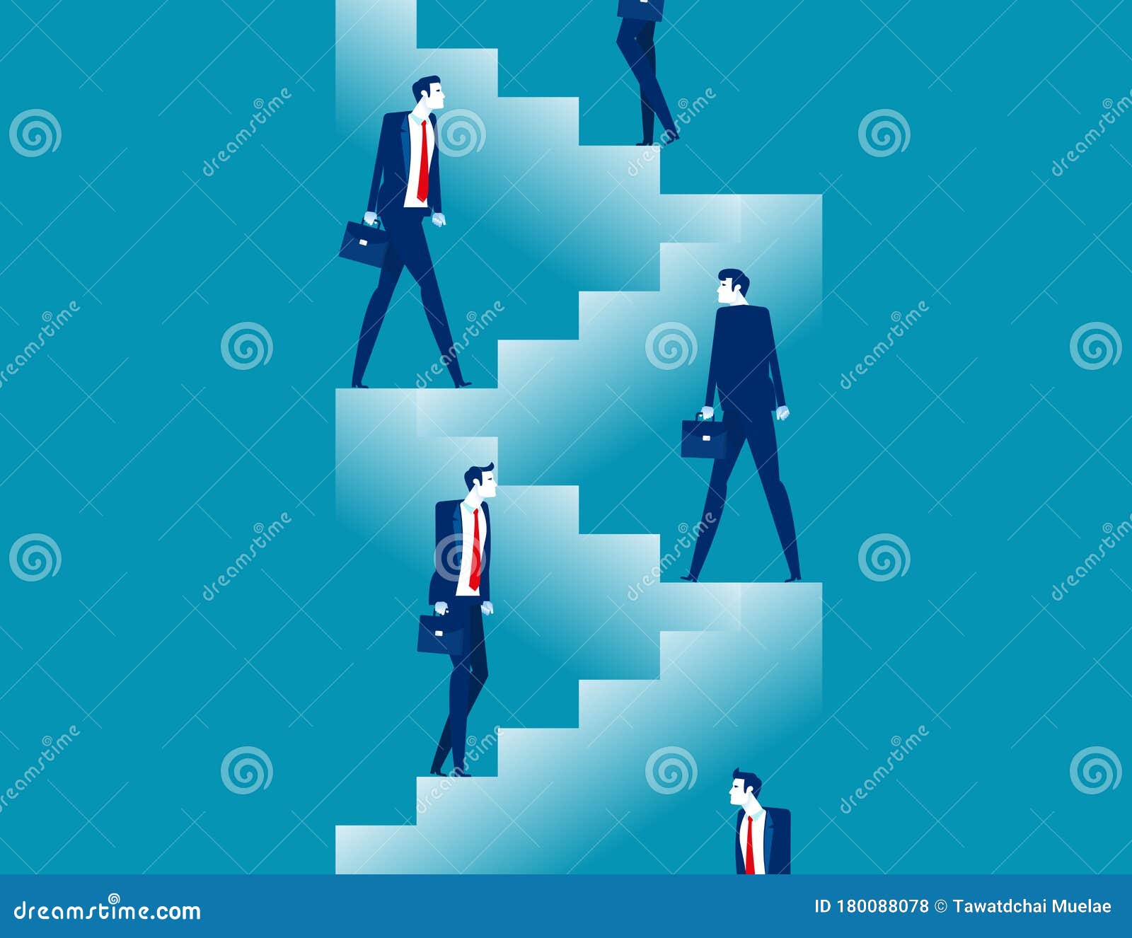 Starting for Step by Step. Business Steps Planning Concept Stock Vector ...