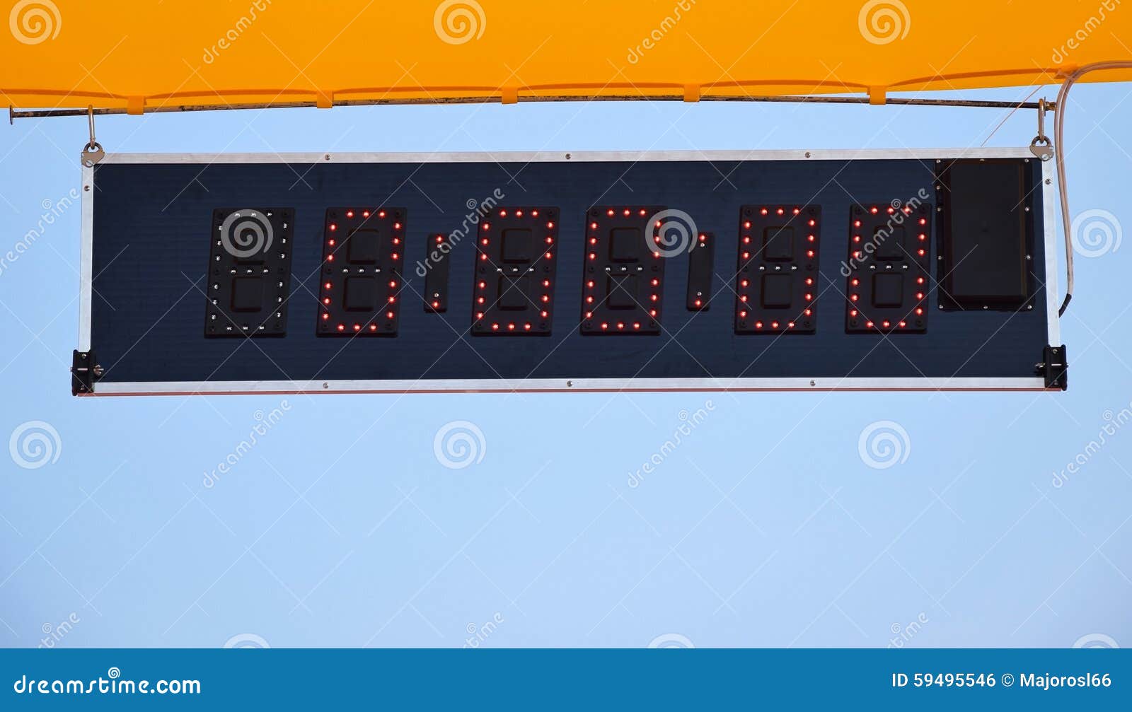 Starting Timer of the Running Track Stock Photo - Image of block ...