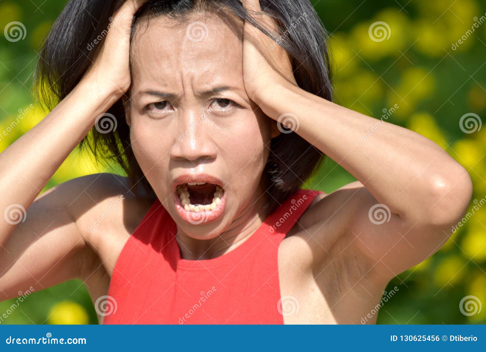 Startled Adult Female stock photo. Image of startle - 130625456