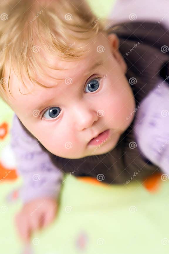 Startled baby stock photo. Image of little, blue, eyes - 16147430