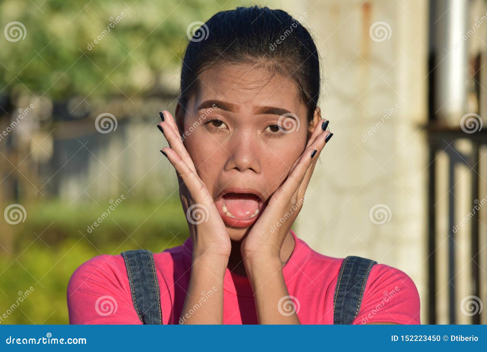 A Startled Female Woman stock photo. Image of women - 152223450