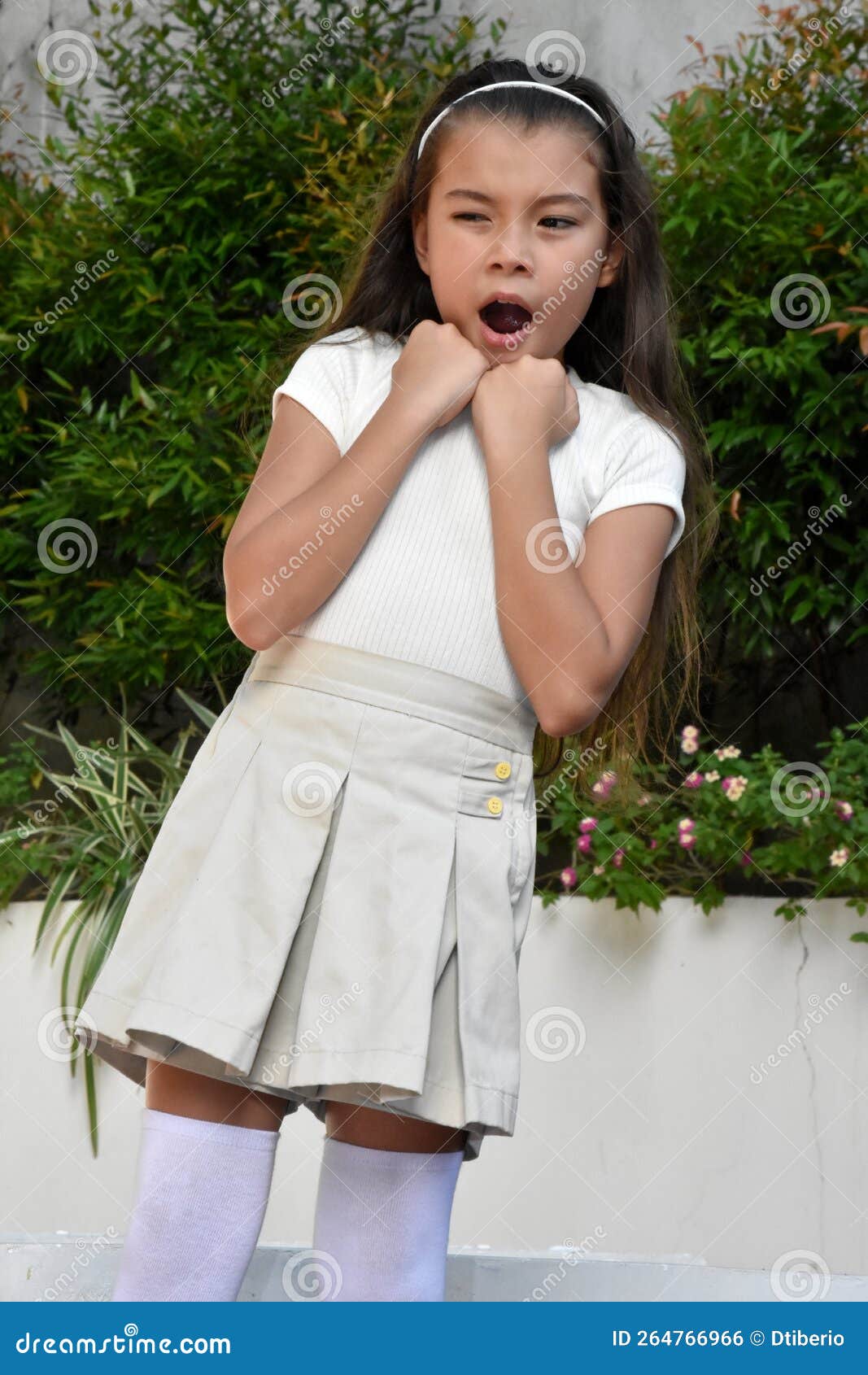 A Startled Minority Girl Youth Stock Photo - Image of stunned ...