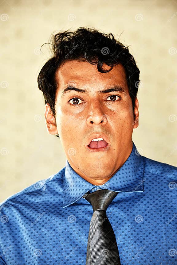 Startled Young Business Man Stock Image - Image of professional, work ...
