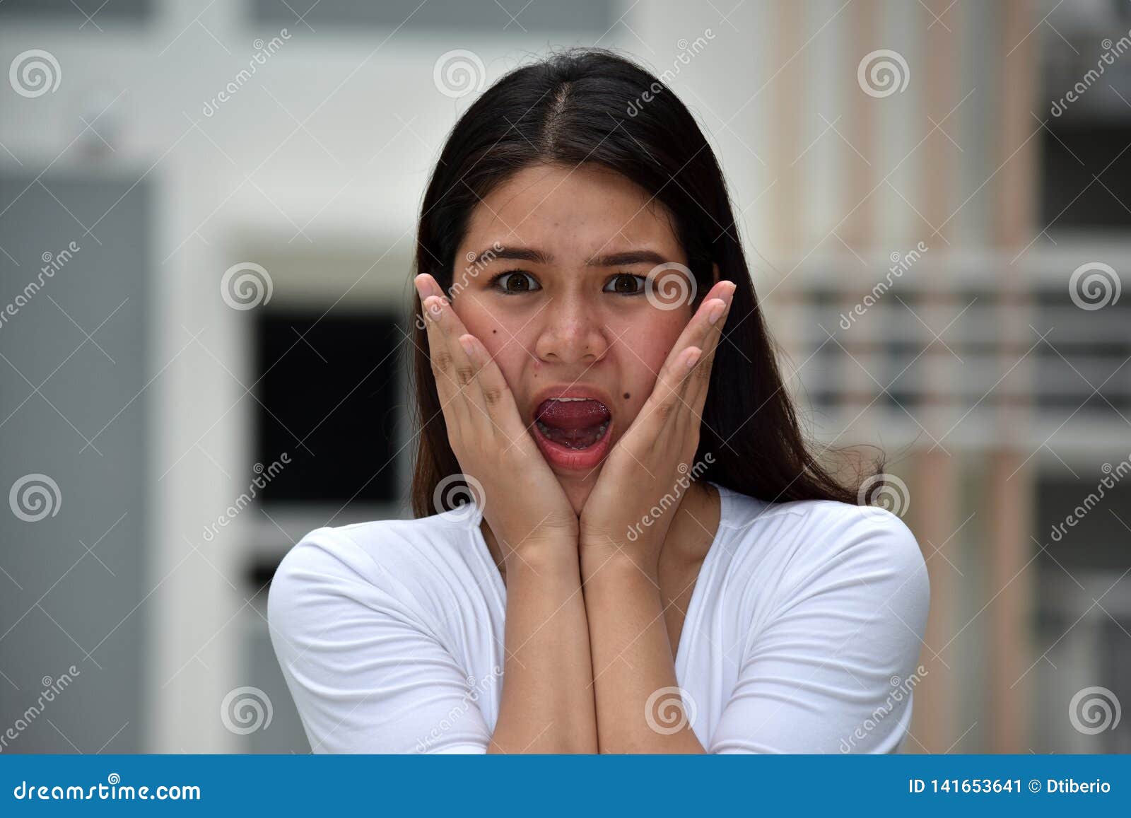 A Startled Young Person stock image. Image of young - 141653641