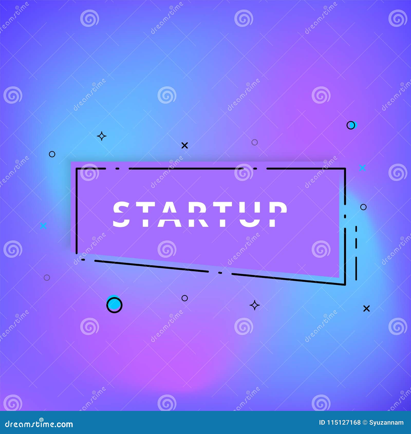 Startup Banner. Vector Illustration. Stock Vector - Illustration of ...