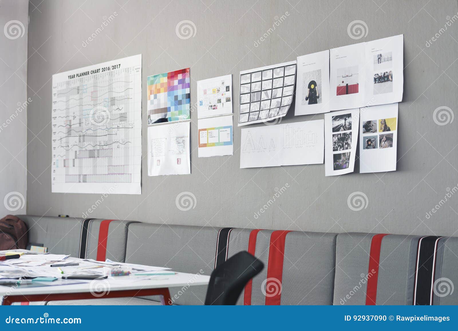 Startup Business Board Showing Task Strategy Plan Mission Stock Photo ...