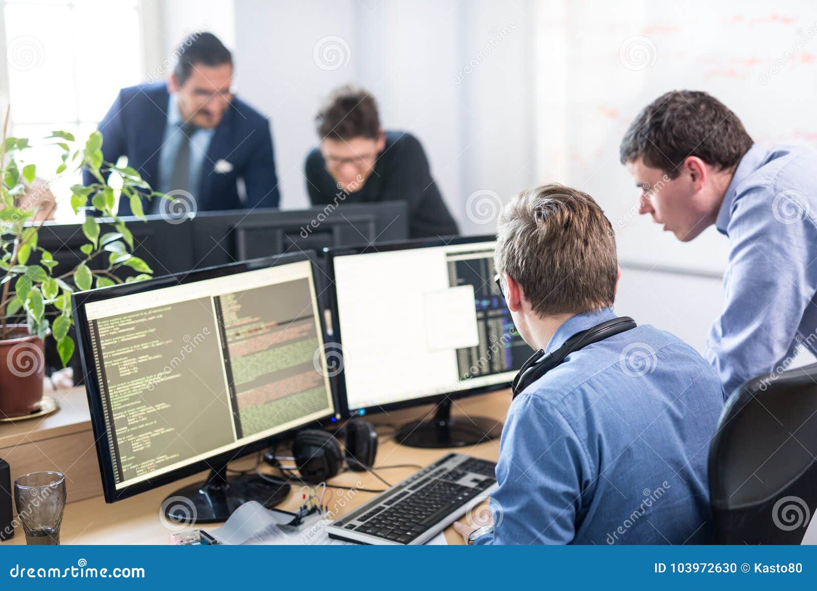 Startup Business Problem Solving. Software Developers Working on ... Startup Business Problem Solving. Software Developers Working on ...