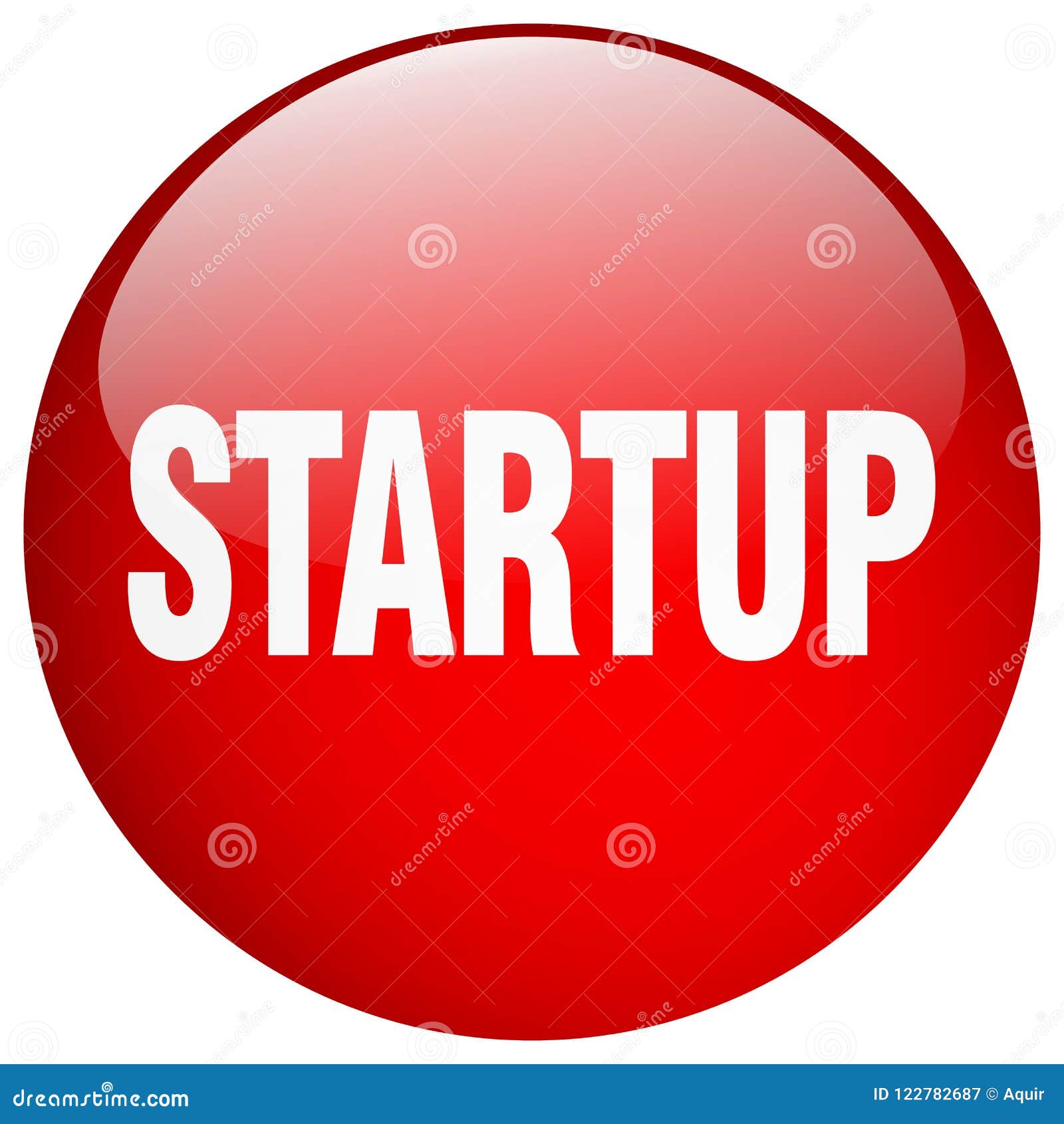 Startup button stock vector. Illustration of design - 122782687