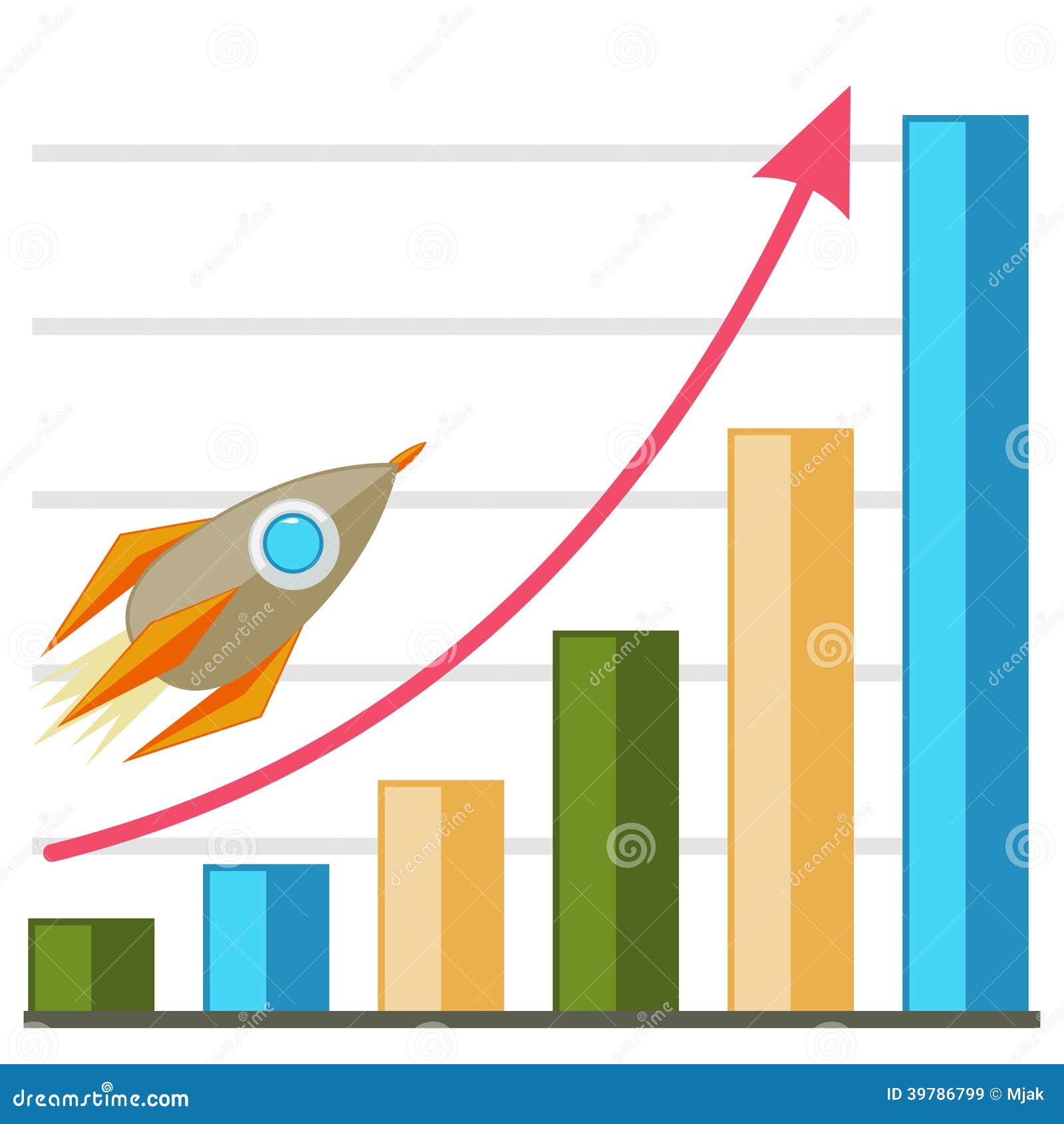 Startup chart stock vector. Illustration of start, startup - 39786799