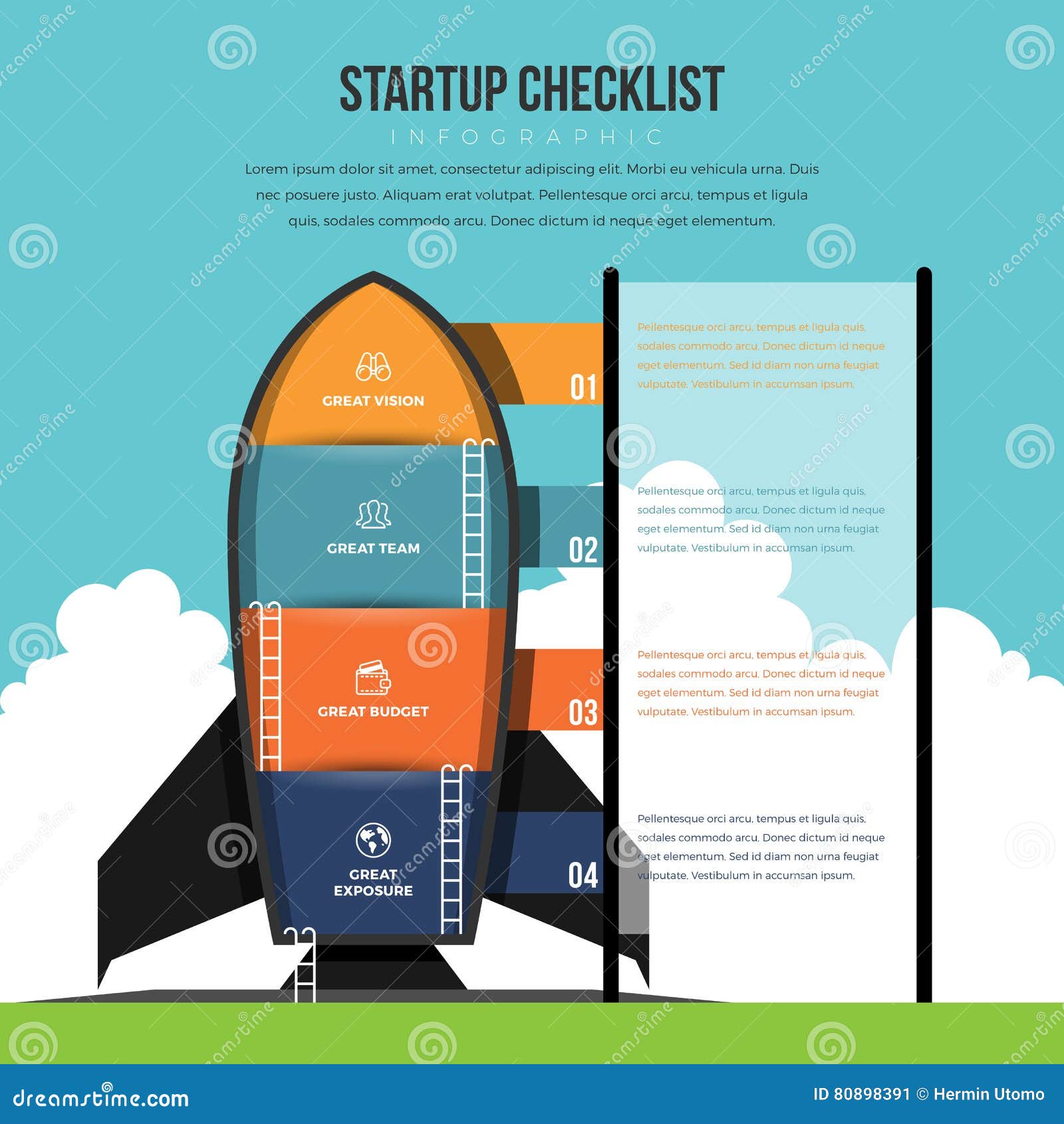 Startup Checklist Infographic Stock Vector - Illustration of choice ...