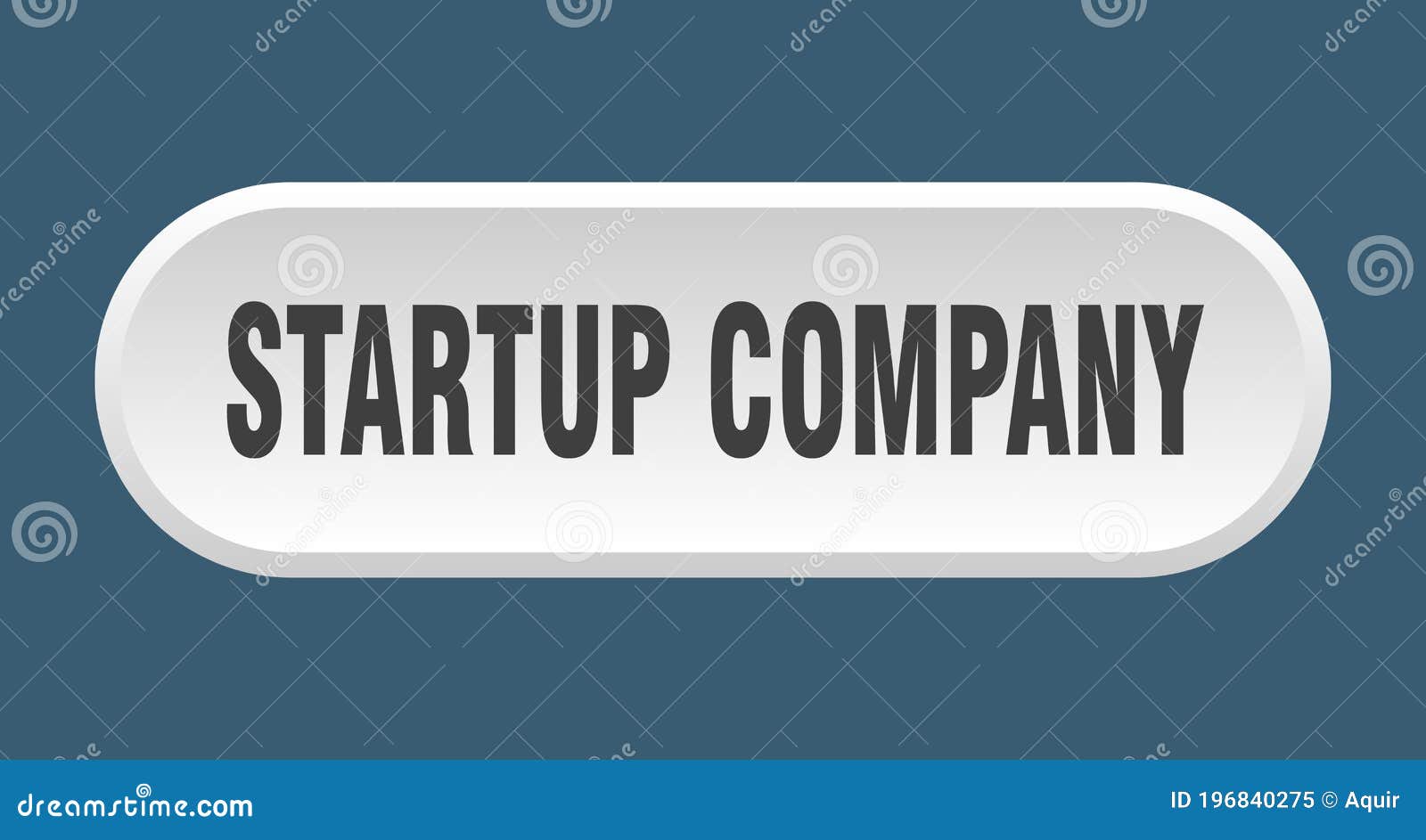 Startup company button stock vector. Illustration of grey - 196840275