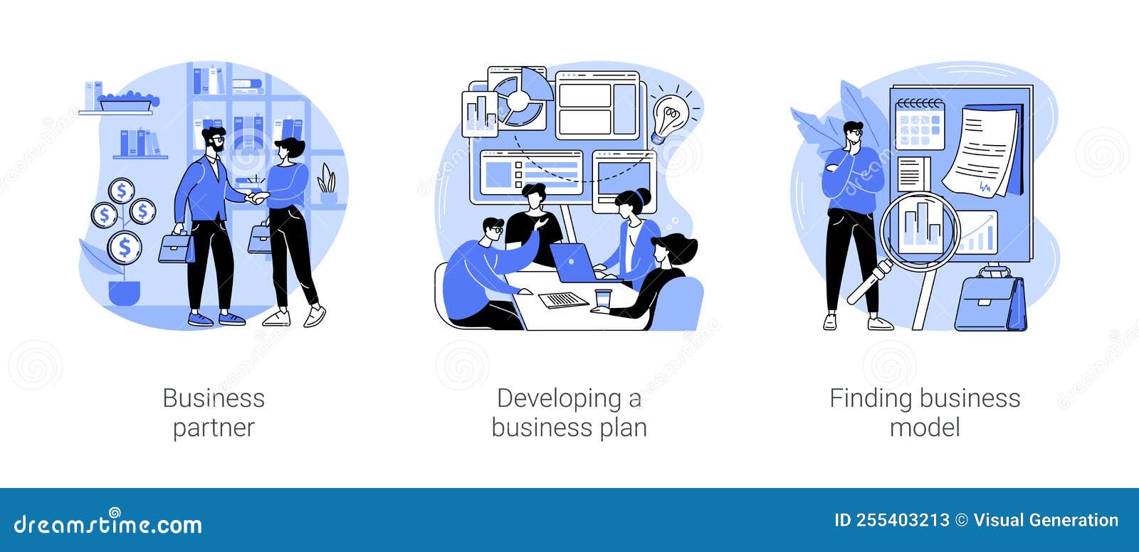 Startup Company Isolated Cartoon Vector Illustrations Se Stock Vector ...