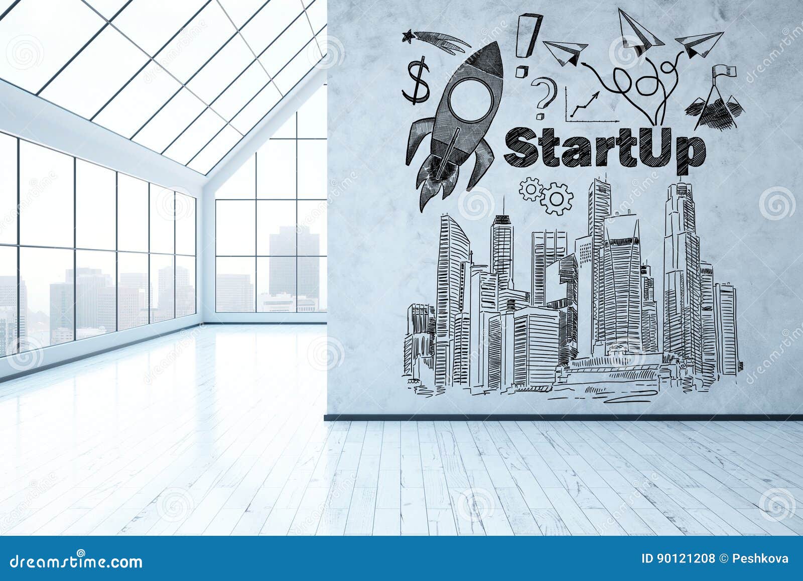 Startup concept stock illustration. Illustration of growth - 90121208