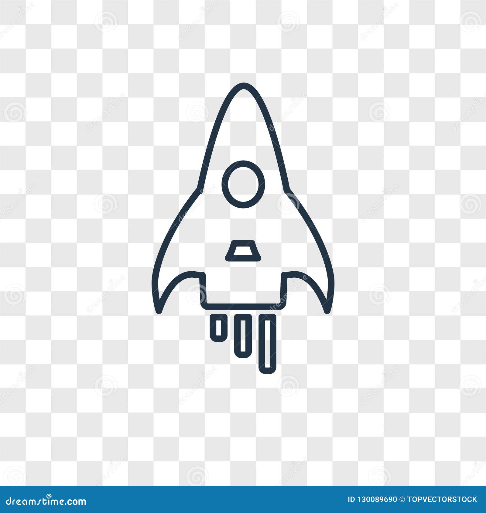 Startup Concept Vector Linear Icon Isolated on Transparent Background ...