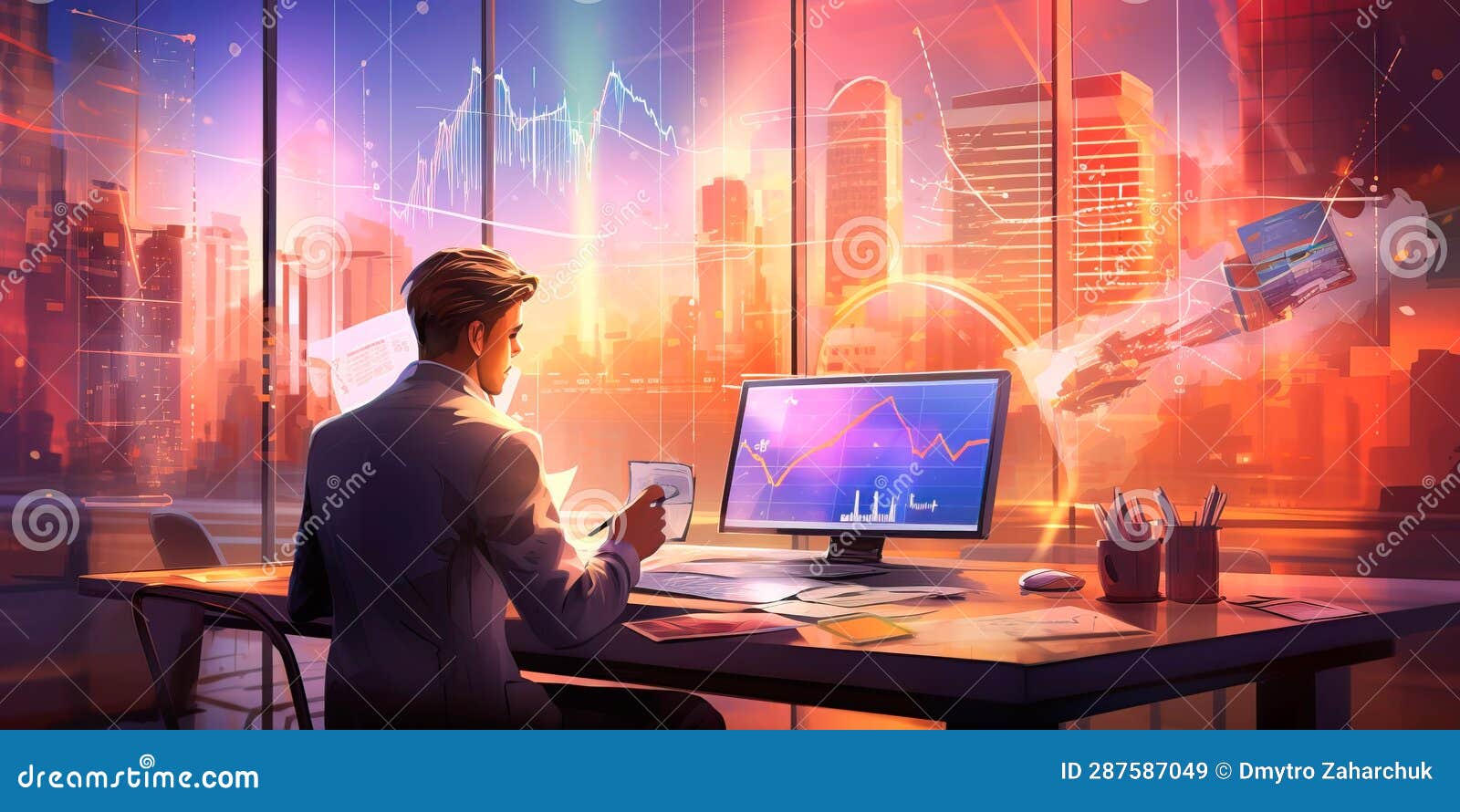 Startup Founder Conducting Market Research And Analyzing Data To Refine ... Startup Founder Conducting Market Research And Analyzing Data To Refine ...