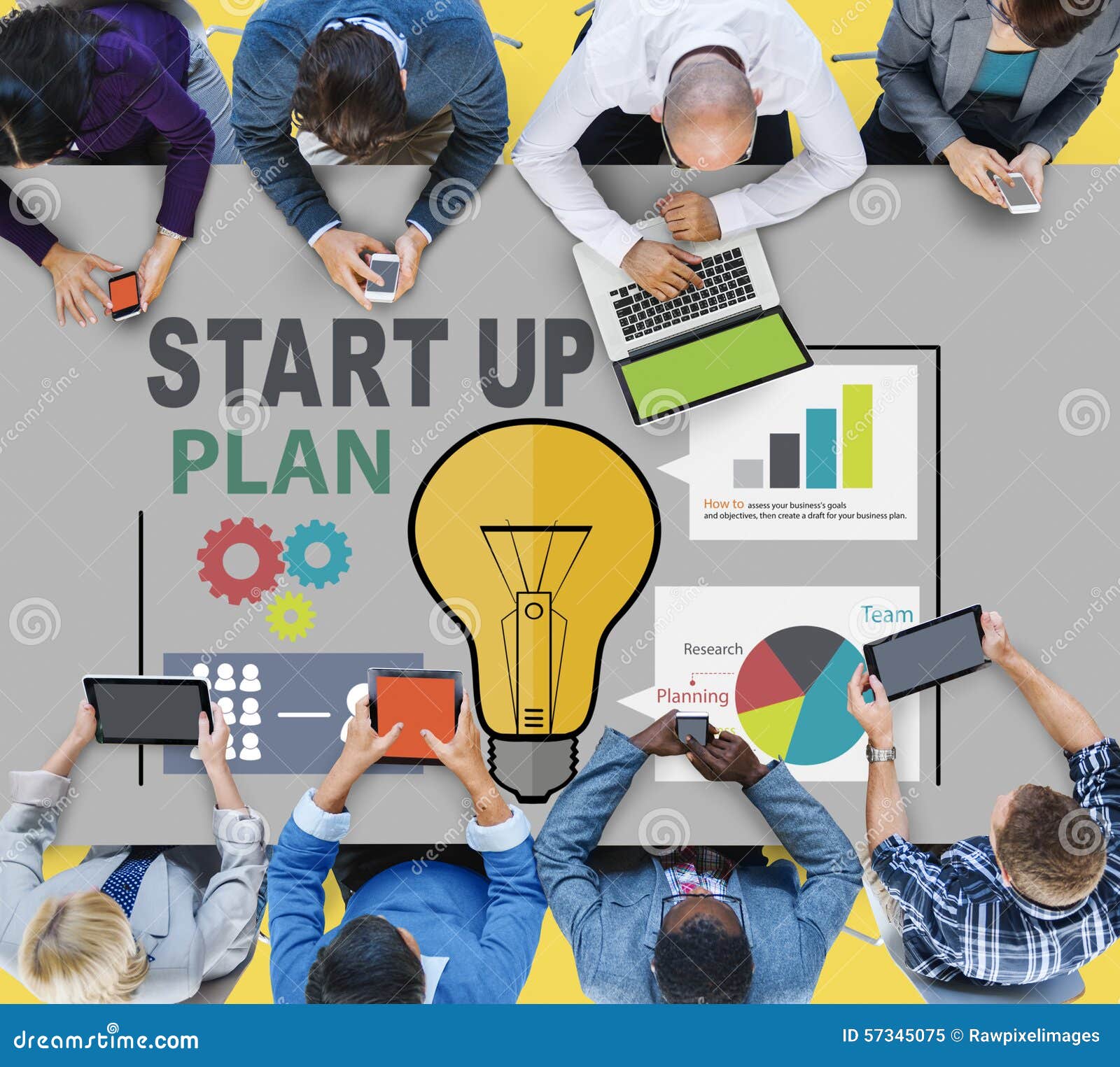 Startup Goals Growth Success Plan Business Concept Stock Image - Image ...