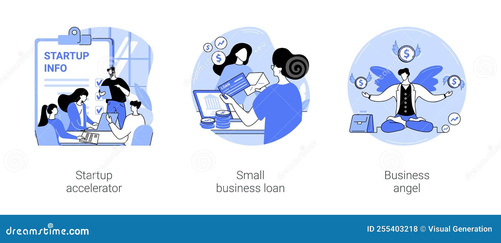 Startup Growth Isolated Cartoon Vector Illustrations Se Stock Vector ...