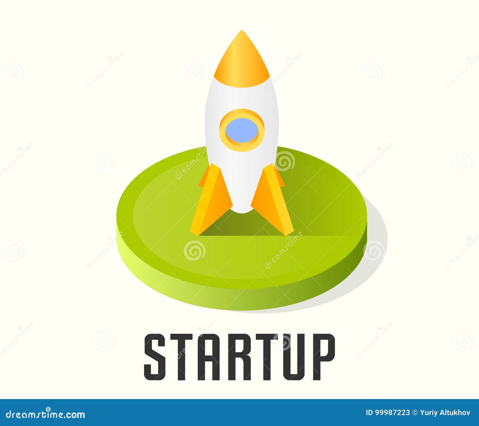 Startup Icon, Vector Symbol. Stock Vector - Illustration of color ...