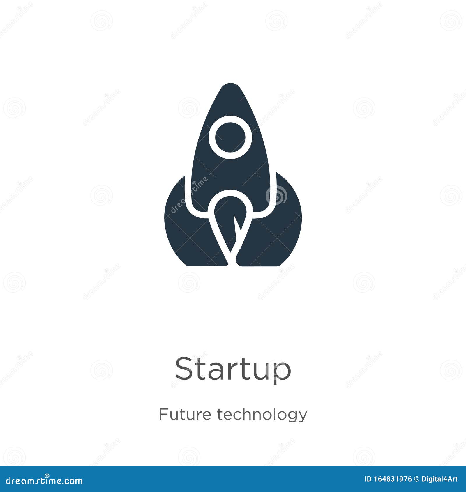 Startup Icon Vector. Trendy Flat Startup Icon from Future Technology ...