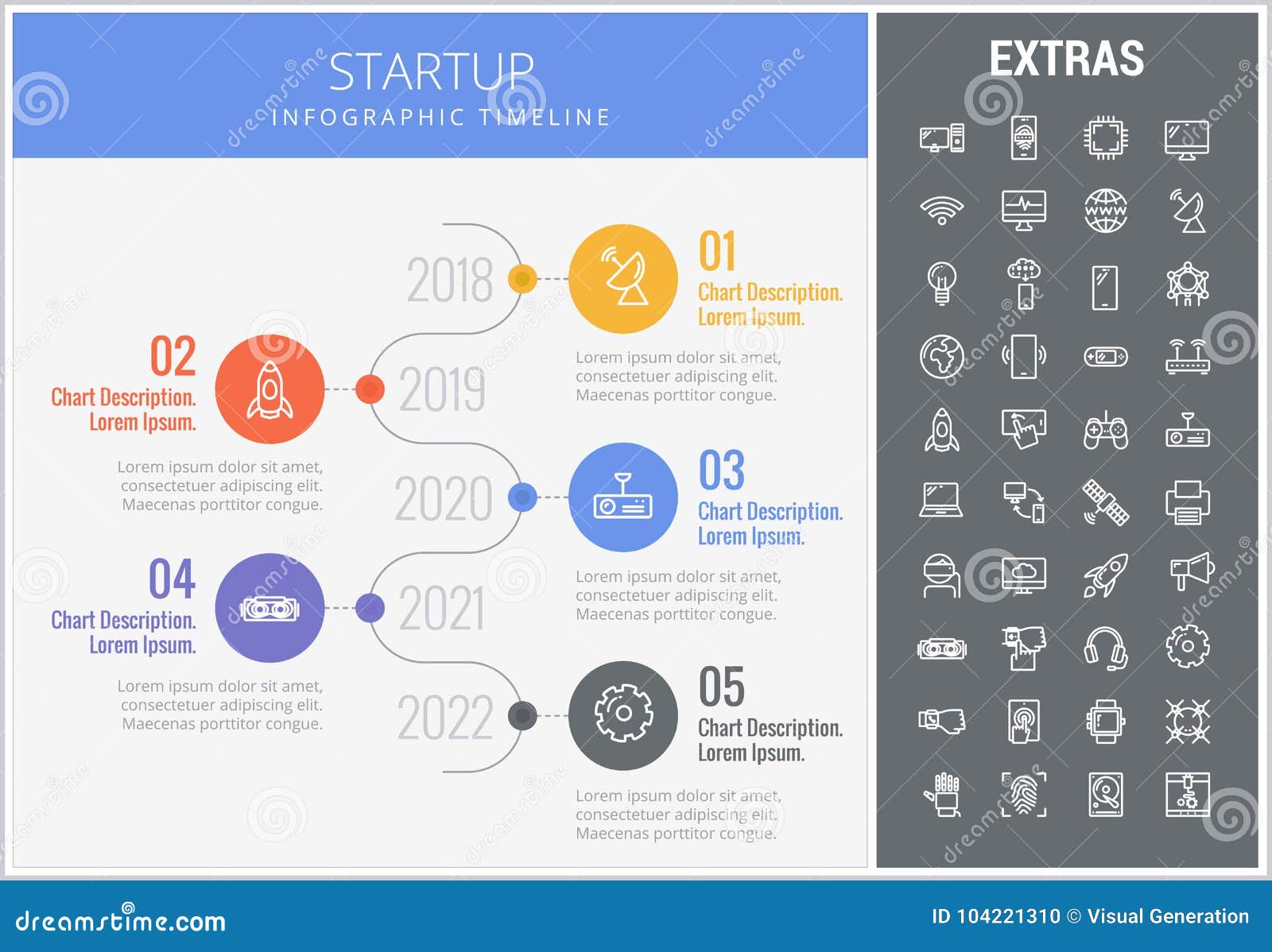 Startup Infographic Template, Elements and Icons. Stock Vector ...