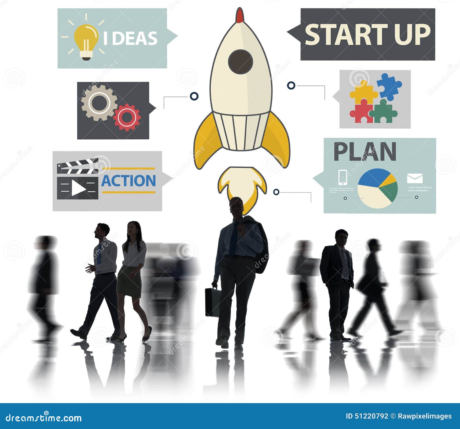 Startup Innovation Planning Ideas Team Success Concept Stock Photo ...