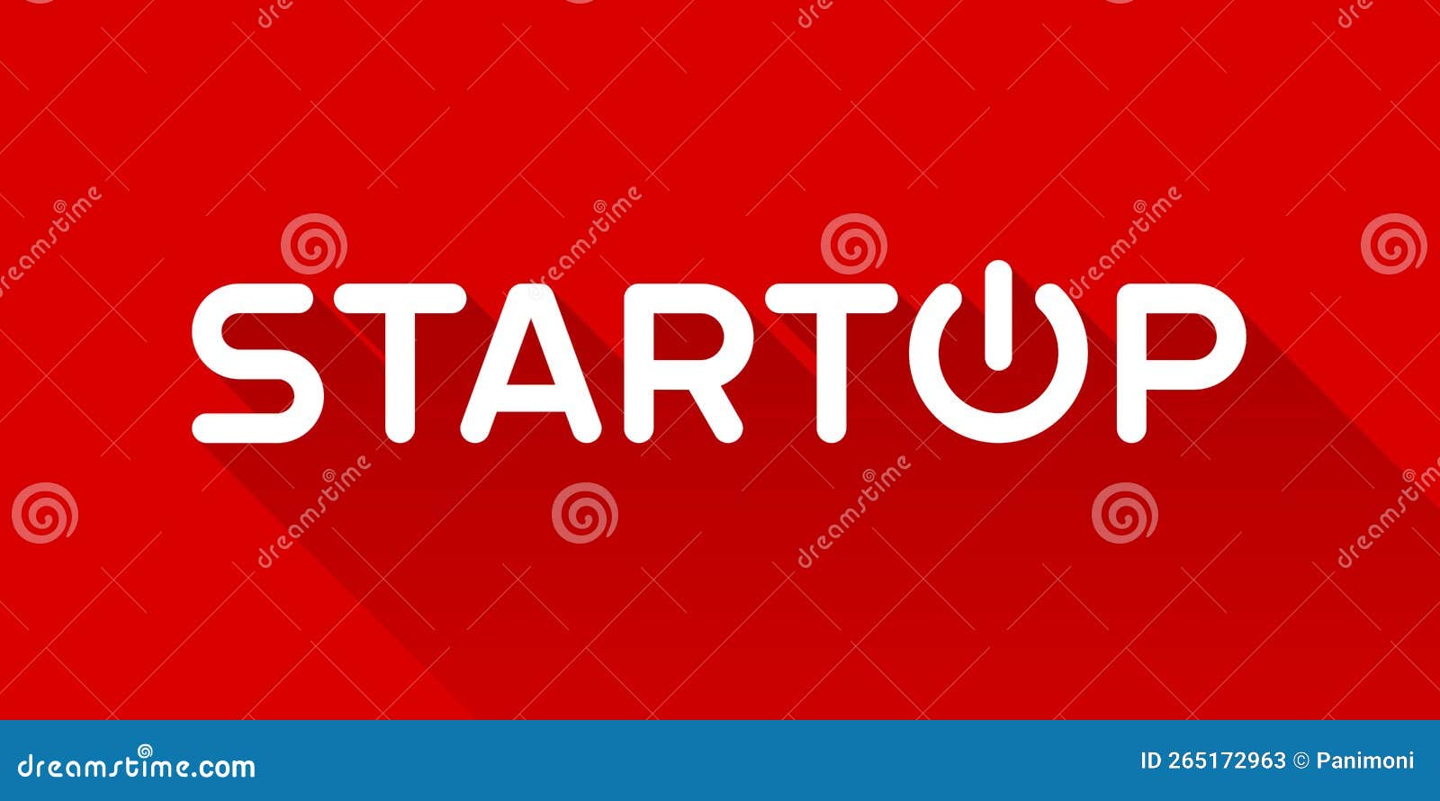 StartUp Inscription on Red Background. Vector Design Stock Vector ...