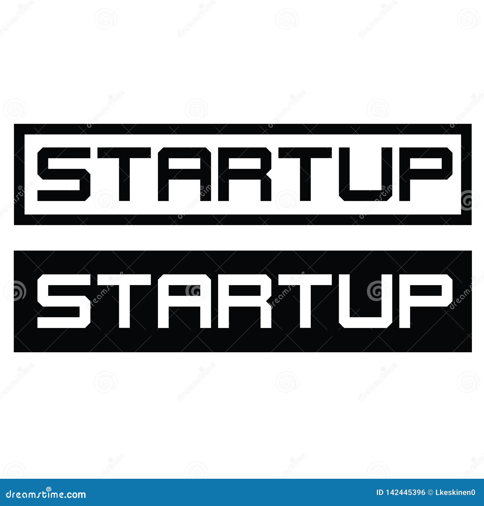 Startup Label Flat Illustration Stock Vector - Illustration of imprint ...