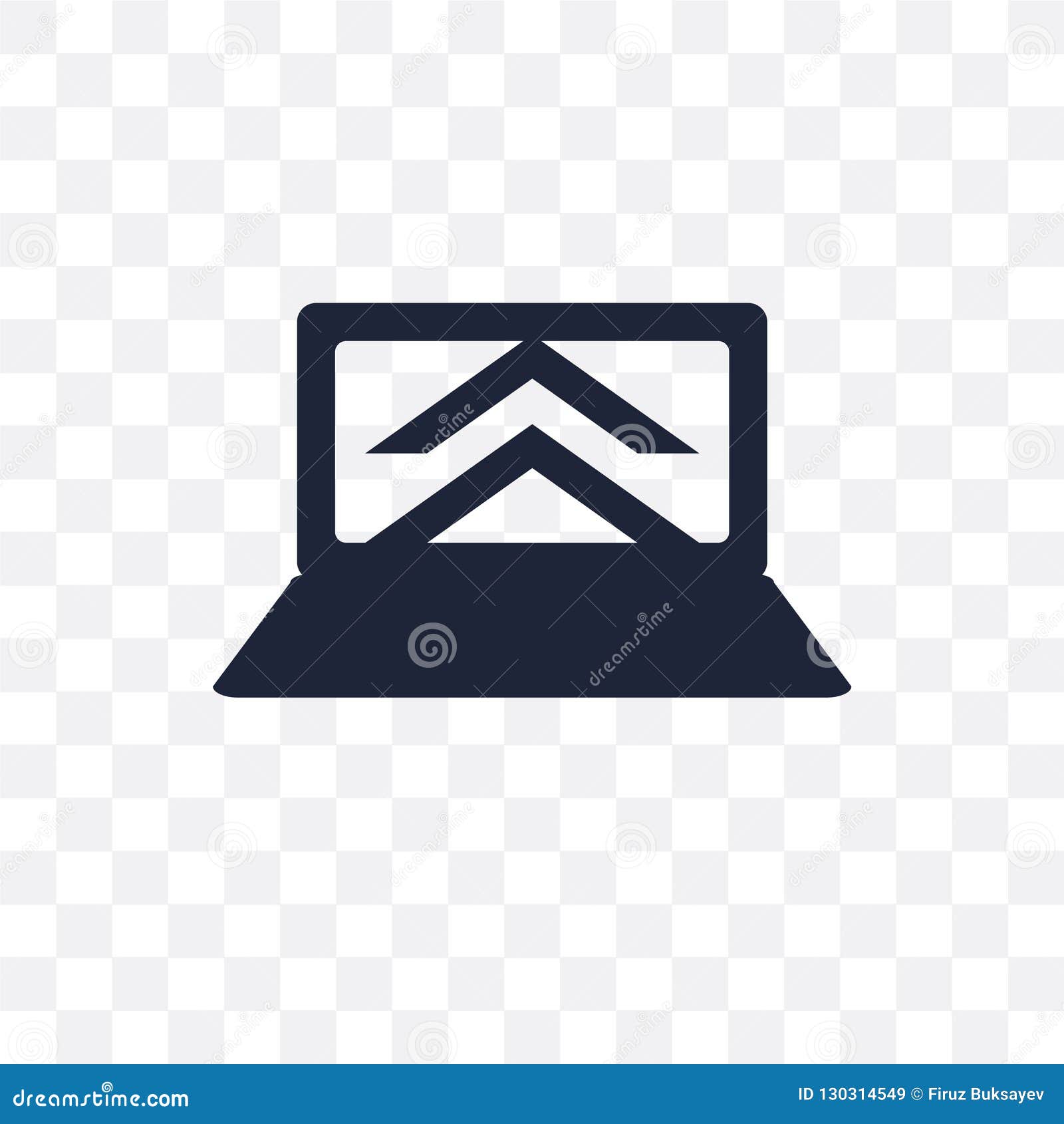 Startup Laptop Vector Icon On White Background. Flat Vector Startup ...
