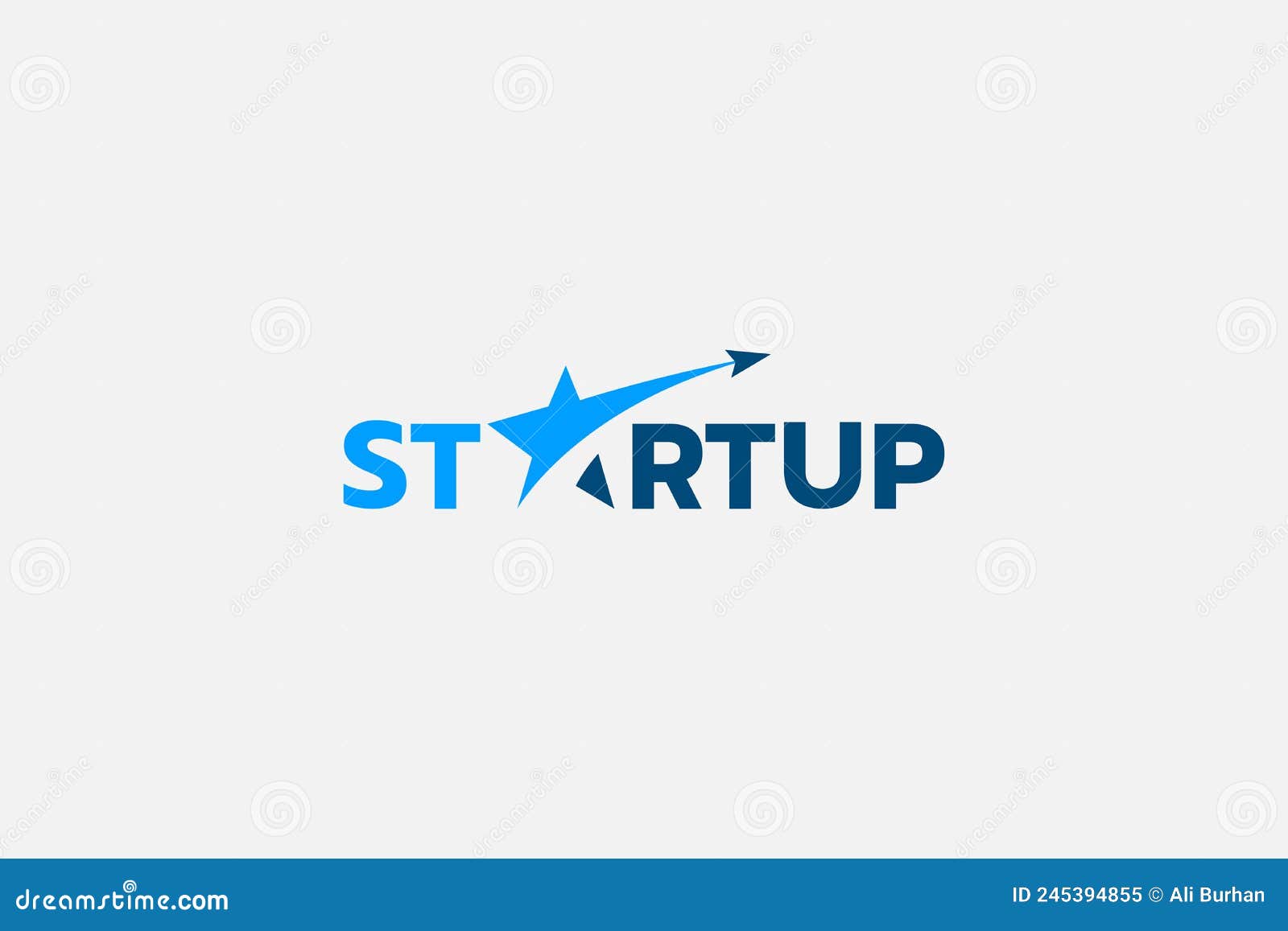 Startup Logo. Business Launch Perfect Idea Spaceship Rocket Shuttle ...