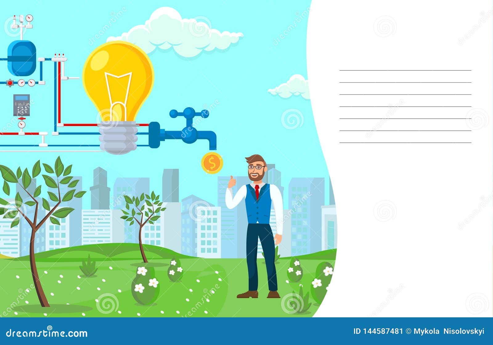 Startup Monetization Process Vector Illustration Stock Vector ...