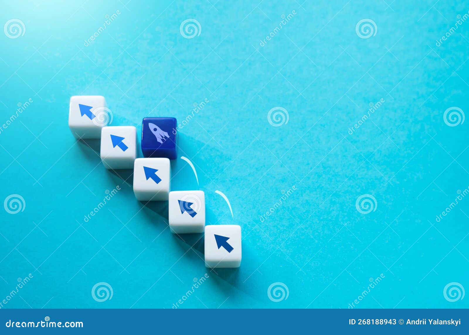 A Startup is Moving Up the Steps of Progress. Successfully Pass All the ...