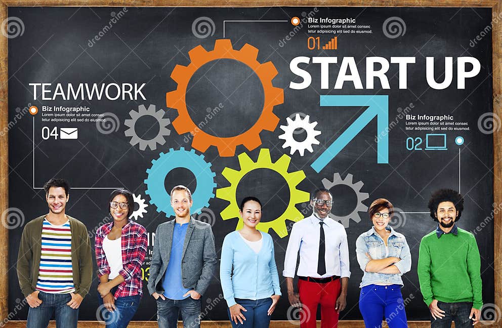Startup New Business Plan Strategy Teamwork Concept Stock Image - Image ...