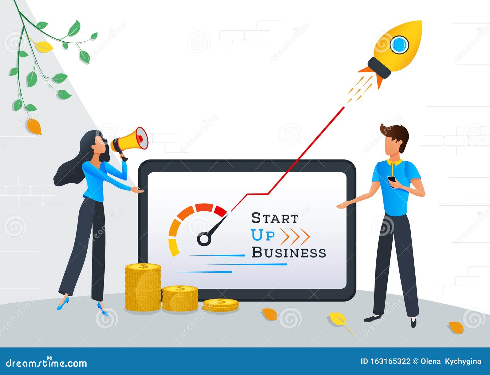 Startup New Business Project Financial Investments In Creative Idea
