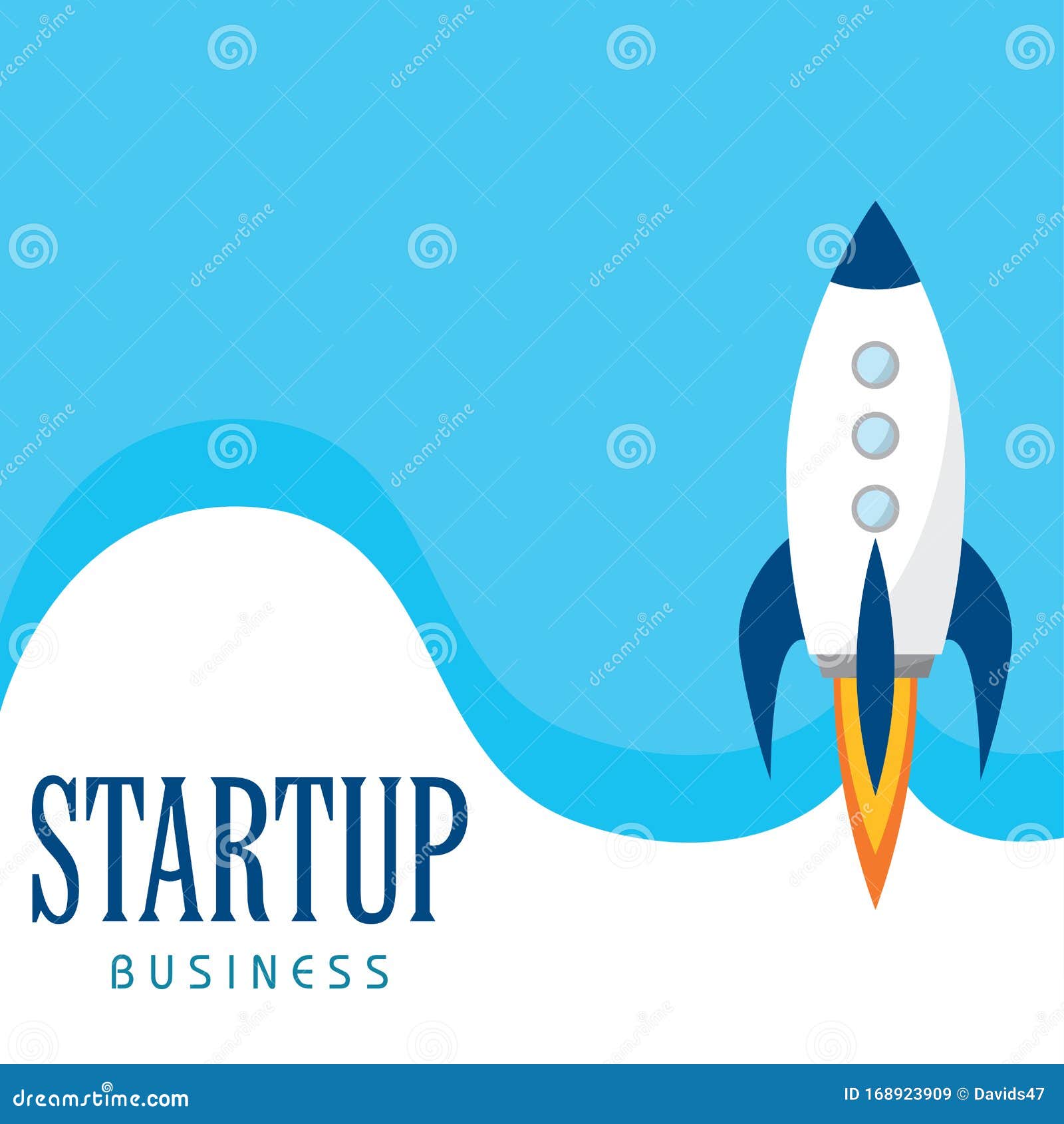Startup Poster Under Stairs Stock Photography | CartoonDealer.com #75356300
