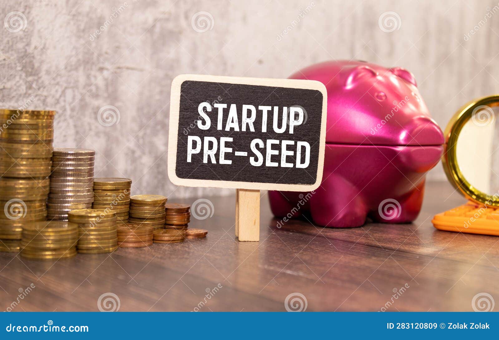 Startup Pre-Seed is Shown Using a Text. Stock Image - Image of start ...