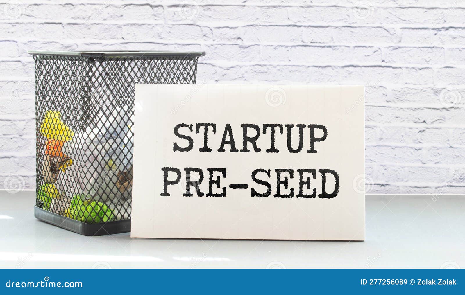 Startup Pre-Seed is Shown Using a Text, Concept Stock Image - Image of ...