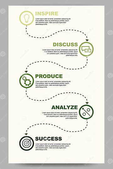 Startup Progression and Research Template with 5 Stages Stock Vector ...