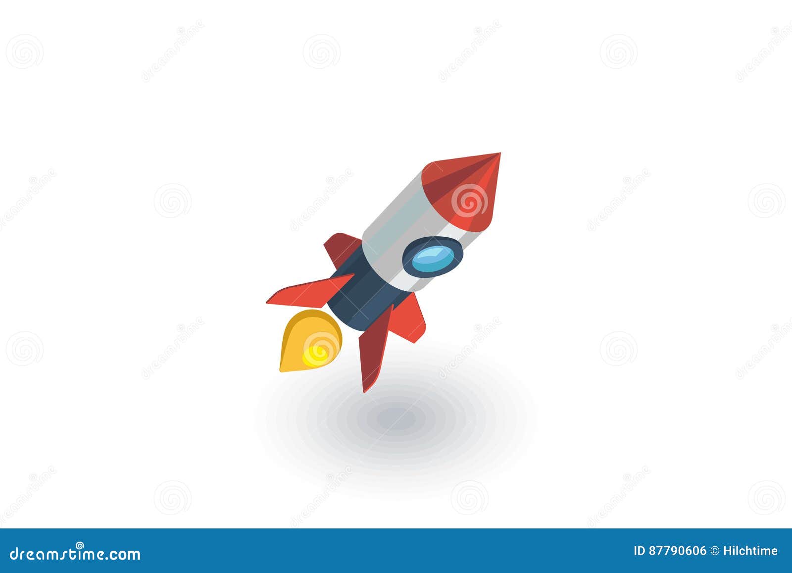 Startup, Rocket Launch Isometric Flat Icon. 3d Vector Stock Vector ... Startup, Rocket Launch Isometric Flat Icon. 3d Vector Stock Vector ...
