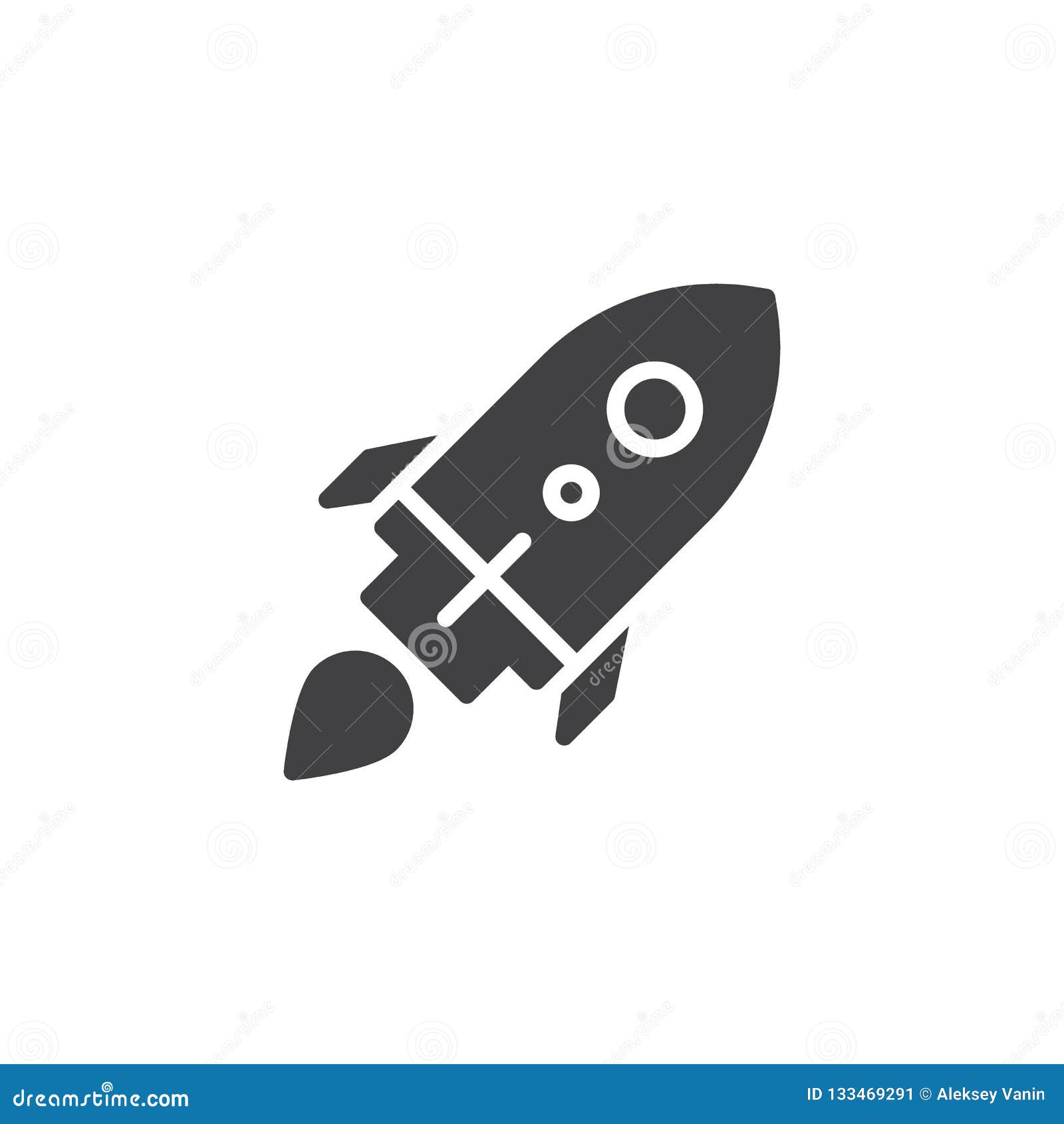 Startup Rocket Launch Vector Icon Stock Vector - Illustration of ...