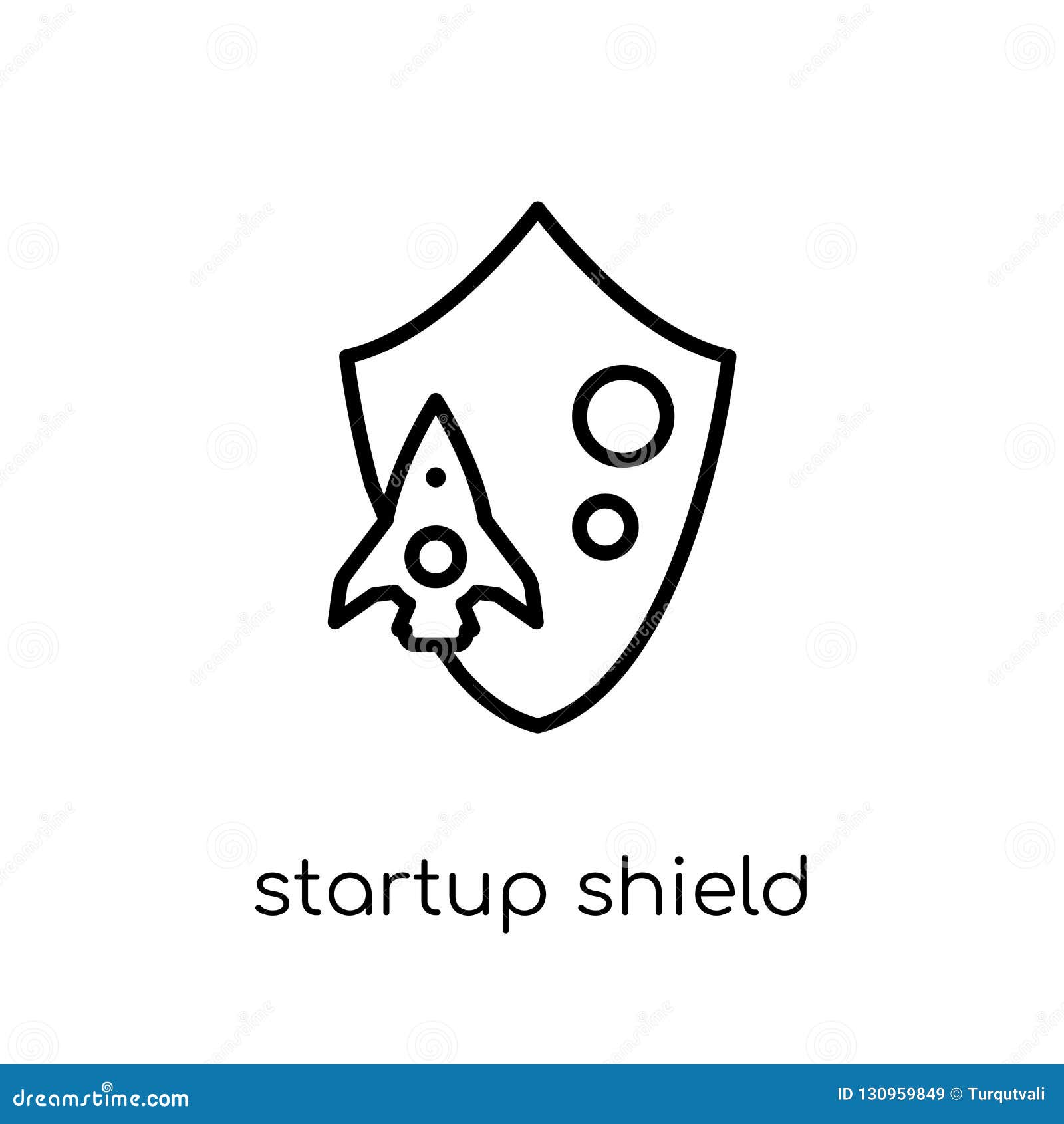 Startup Shield Icon from Startup Collection. Stock Vector ...