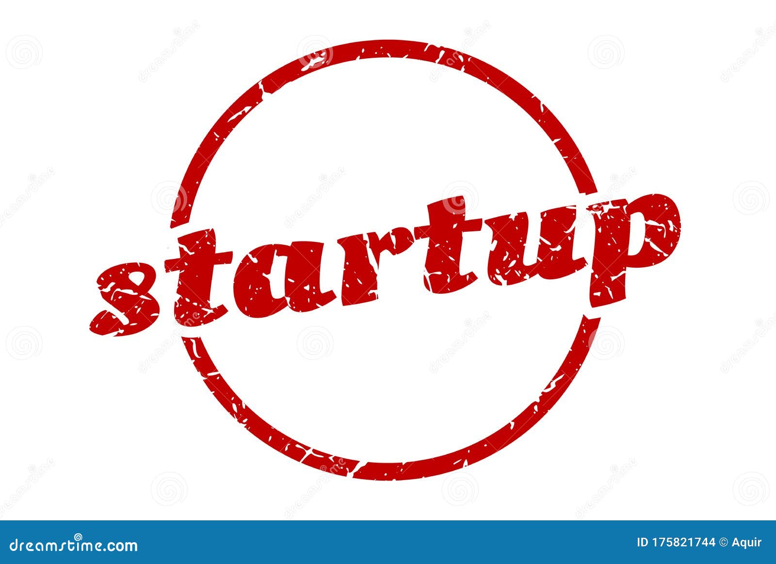 Startup Sign. Startup Round Vintage Stamp Stock Vector - Illustration ...