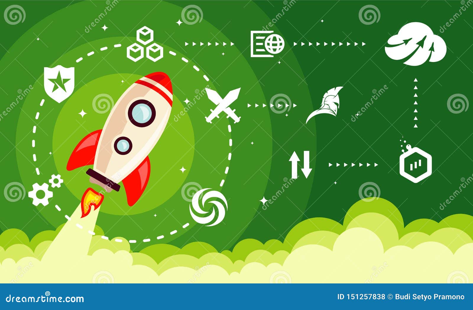 Startup Simple Rocket Web Design, Responsive Web Design Flat Vector ... Startup Simple Rocket Web Design, Responsive Web Design Flat Vector ...