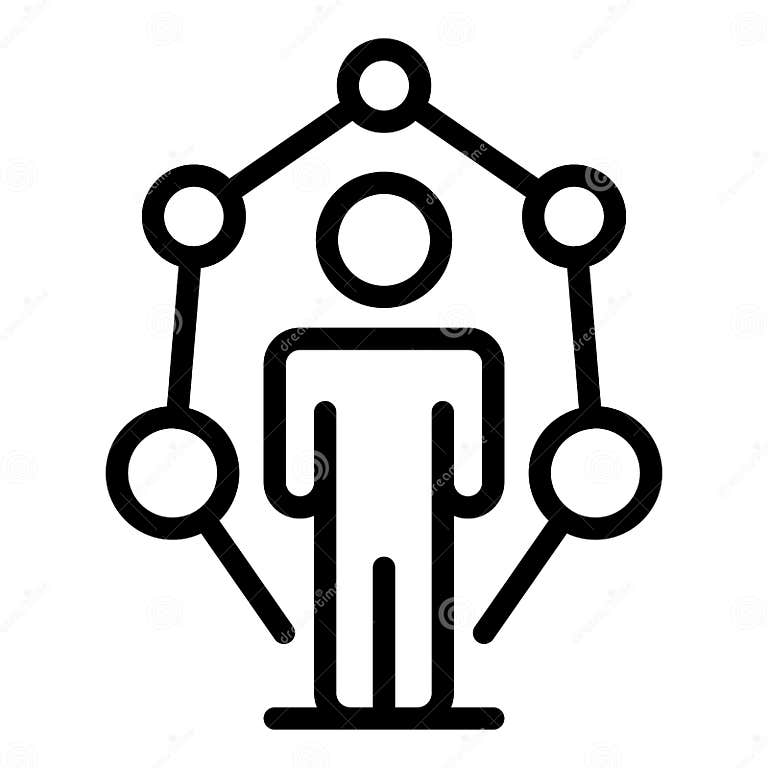 Startup Team Icon, Outline Style Stock Vector - Illustration of team ...