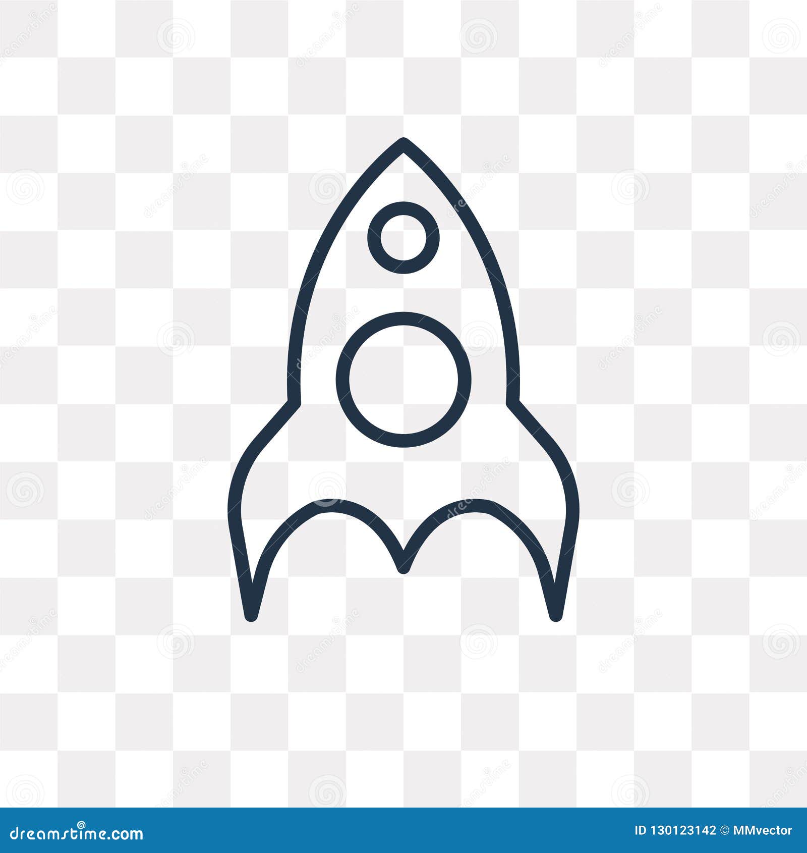 Startup Vector Icon Isolated on Transparent Background, Linear S Stock ...