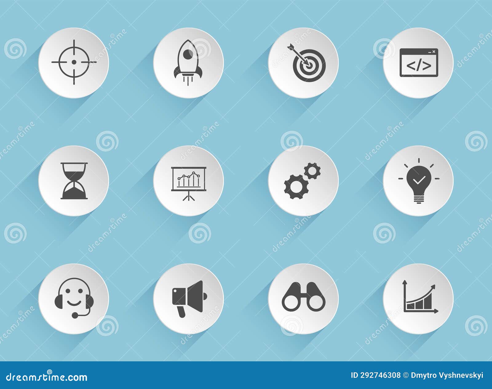 Startup vector icons stock illustration. Illustration of strategy ...