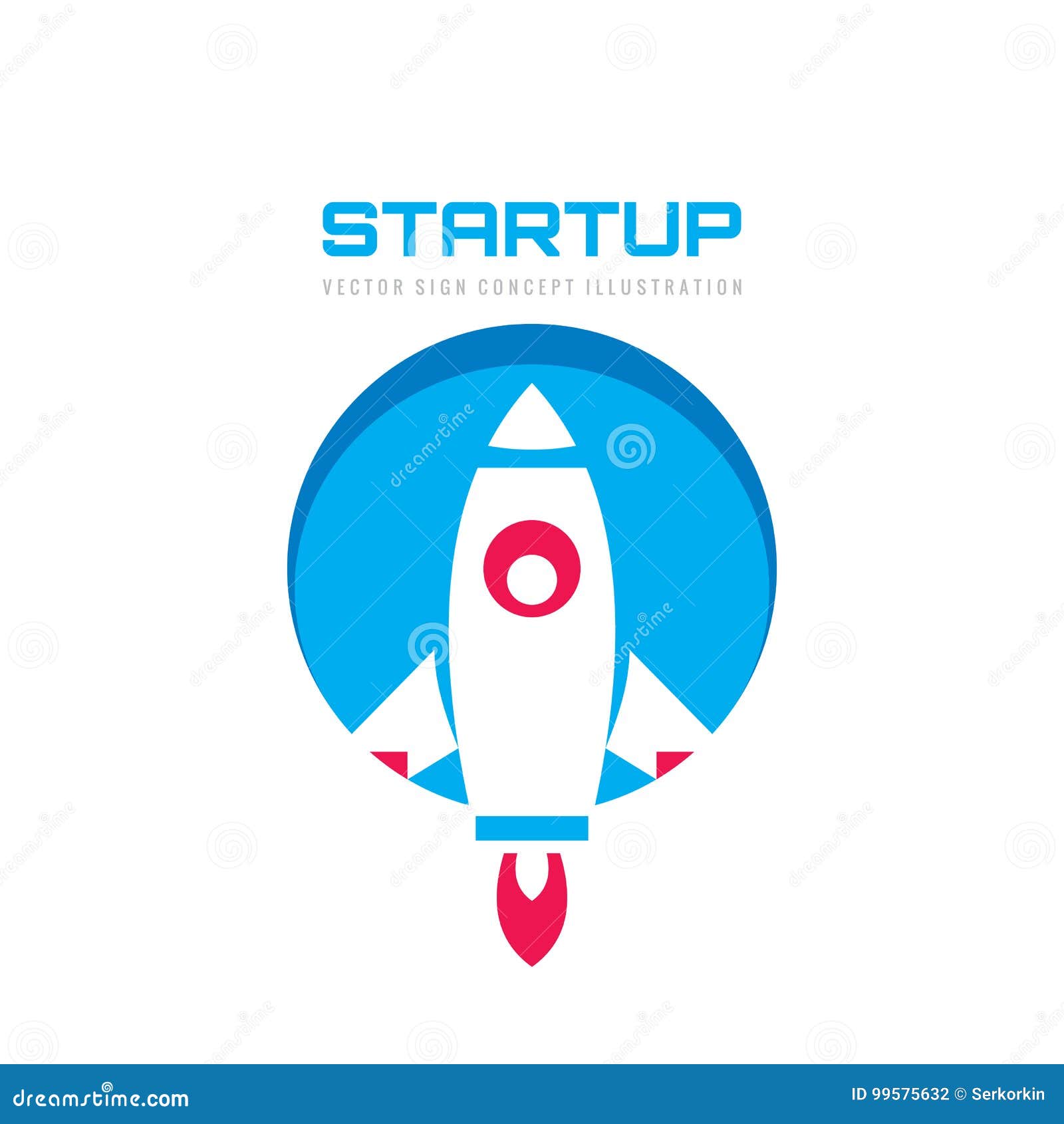 Abstract Rocket Logo Design. Start Arrow Fish Vector Logotype ...